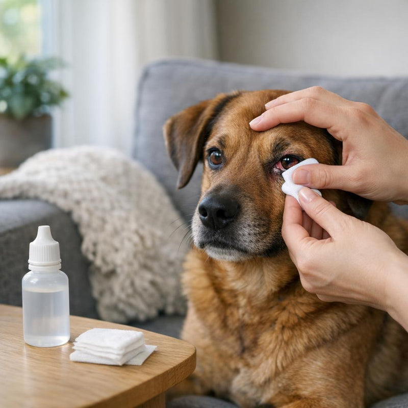 Ontstoken oog hond: symptomen, oorzaken en wat te doen